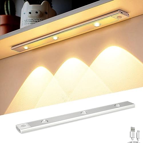 3 Color Temperature Dimmable LED Motion Sensor Under Cabinet Lighting ...