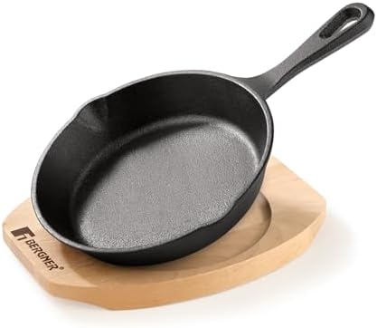 Buy BERGNER Cook & Share 15cm Cast Iron Mini Frypan, Pre-Seasoned Cast ...