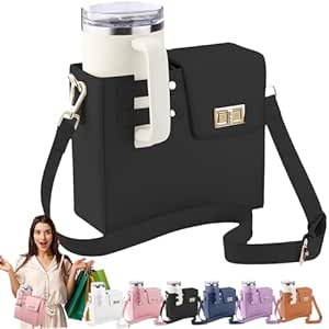Amazon.com : 2025 New Stanley Purse Cup Holder Bag Crossbody Water Cups ...
