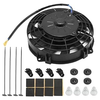 Hoypeyfiy 7 Inches Electric Radiator Cooling Fan Assembly Kit, Slim Fan ...