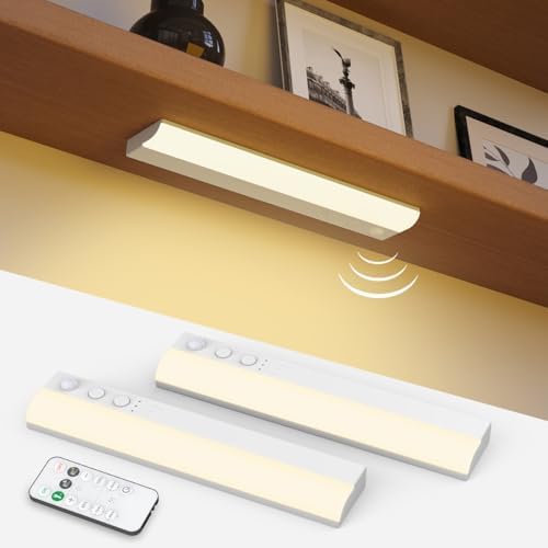Motion Sensor Lights Indoor Rechargeable, 3000K USB-C LED Under Cabinet ...