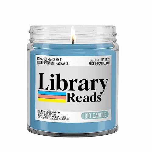 Amazon.com: Library Reads Scented Candle - Smells Like Library Books ...