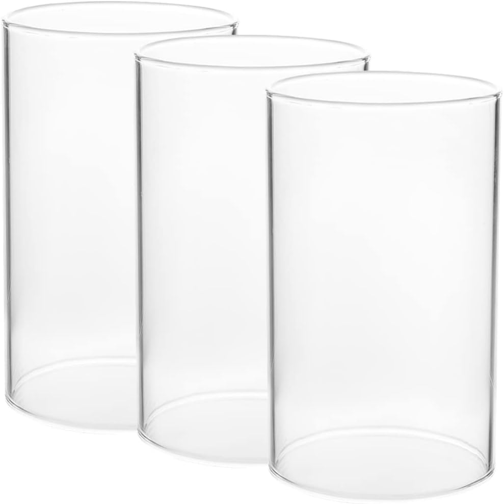 Amazon.com: ARTIBETTER 3pcs Candle Holder Cylinder Glass Candle Cover ...