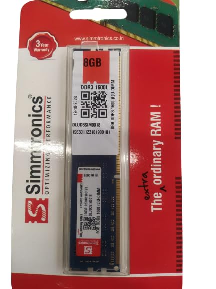 Amazon.in: Buy 8GB DDR3 Desktop RAM 1600 MHz (PC 12800) with 3 Year ...