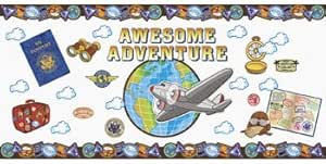 Amazon.com : Awesome Adventure Postcard Bulletin Board Cutouts ...