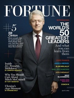 Fortune Magazine (April 7, 2014) Bill Clinton Cover: Geoff Colvin ...