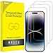 JETech Full Coverage Screen Protector for iPhone 14 Pro Max 6.7-Inch ...
