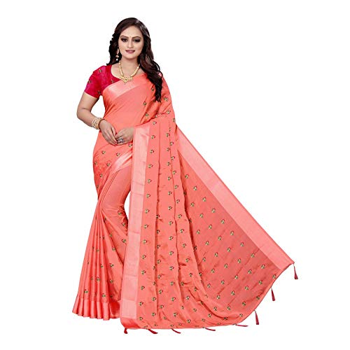 Buy Prapti Fashion Women Siffon Silk Saree (Pink_Pf-171) at Amazon.in