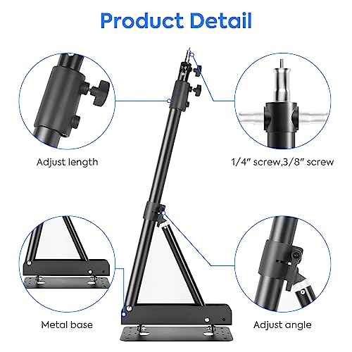 SEDGEWIN Wall Mount Triangle Boom Arm, 51″ Adjustable Ring Light Wall ...