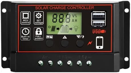 Amazon.com : 100A Solar Charge Controller 12V/24V: Solar Panel ...