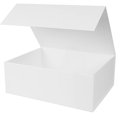 Amazon.com: Aimyoo Large White Collapsible Gift Box with Magnetic ...