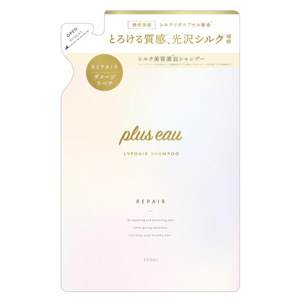Amazon.co.jp: plus eau プリュスオー シャンプー リポア しっとり 詰替え用 単品 350ml ホワイトフローラル&ペアーの香り : ビューティー