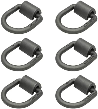 Amazon.com: 1 Pack Heavy Duty Weld on D Rings with Welding Clips, 1/2 ...