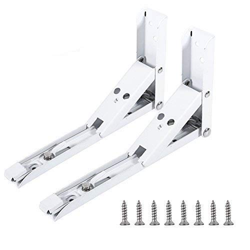 Yosoo Right Angle Spring Loaded Support Shelf Bracket Steel Shelf ...