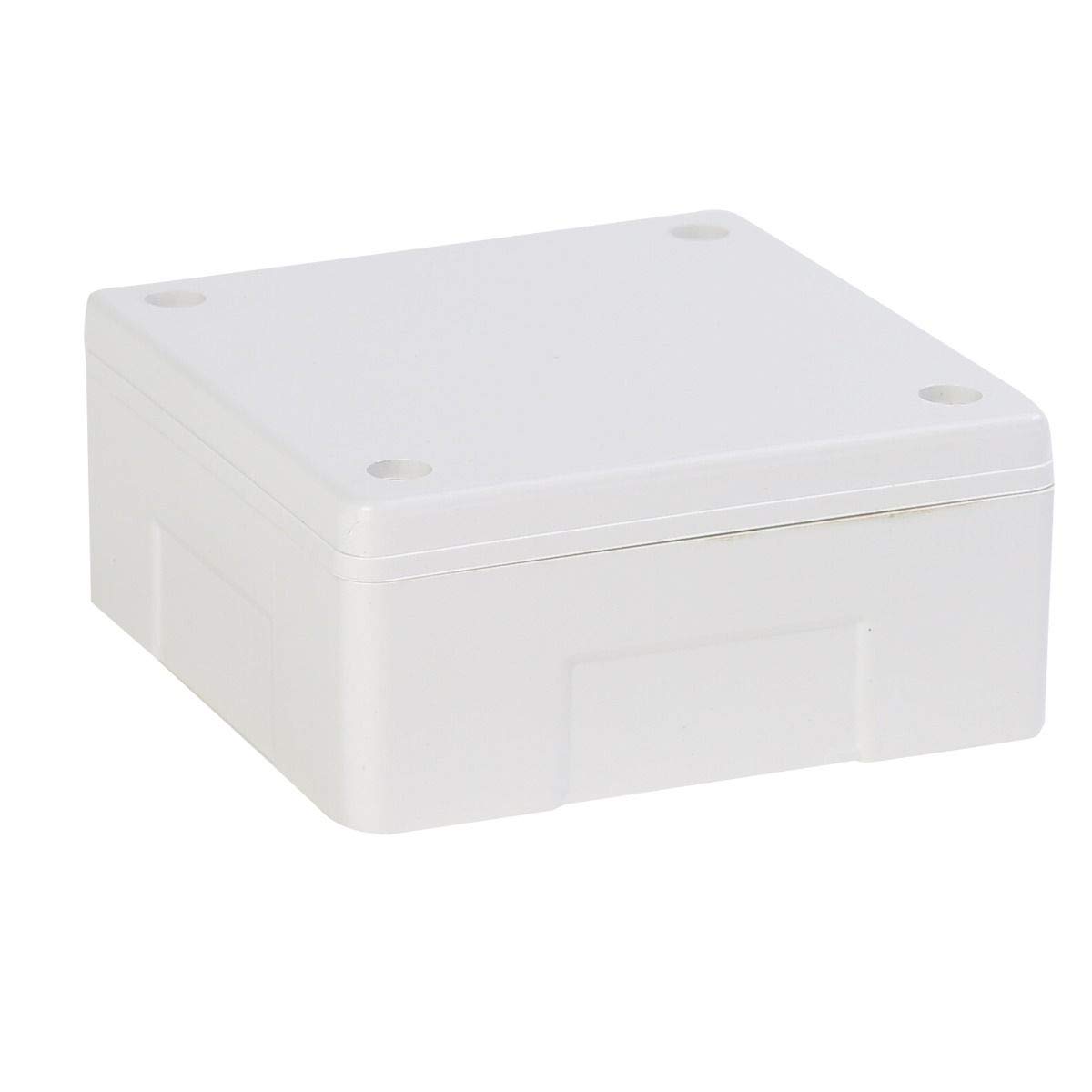 Blue Orange PVC Square Junction Box 4x4 Inches (White) for CCTV Cameras ...