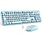 Amazon.com: MOFII Wireless Keyboard and Mouse Combo, Blue Colorful ...