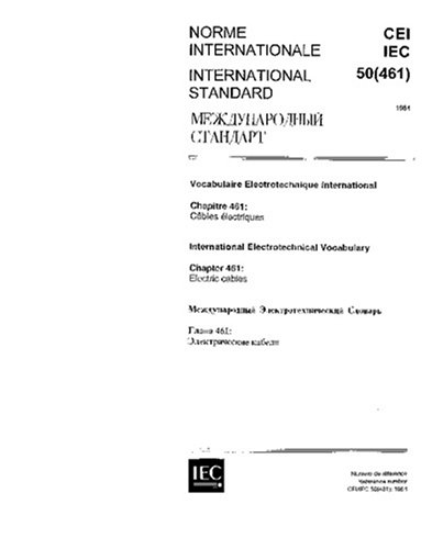 IEC 60050-461 Ed. 1.0 t:1984, International Electrotechnical Vocabulary ...