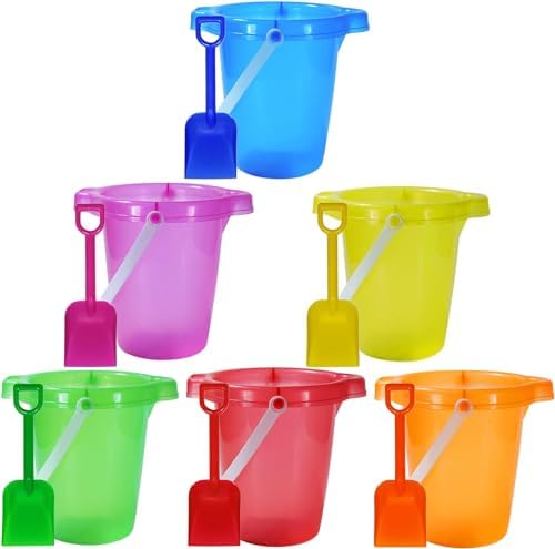 Amazon.com: Shindel 28Sets Sand Buckets and Shovels for Kids, Easter ...