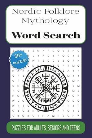 Nordic Folklore Mythology Word Search Puzzle Book: Word Searches with ...