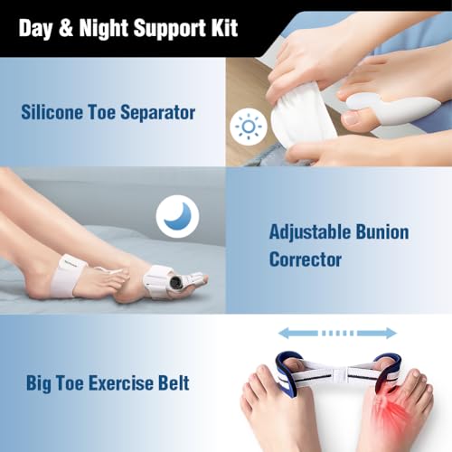 Tech Love Bunion Corrector Big Toe Straightener – Day & Night Kit – 1 x ...