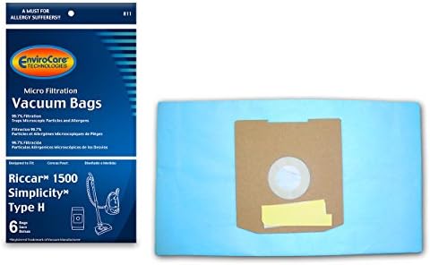 12 Riccar Simplicity Type H Vacuum Bags, Canister Vacuum Cleaners, S13L ...