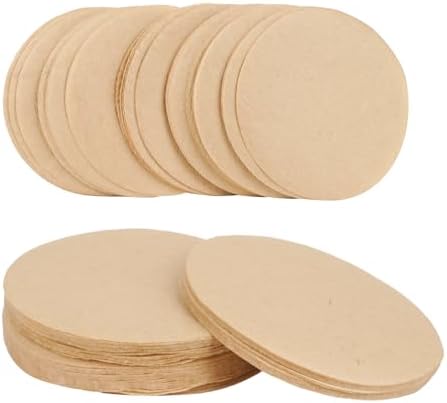400 Pcs Unbleached Natural Paper, 6.4x6.4 cm Coffee Filters Round ...