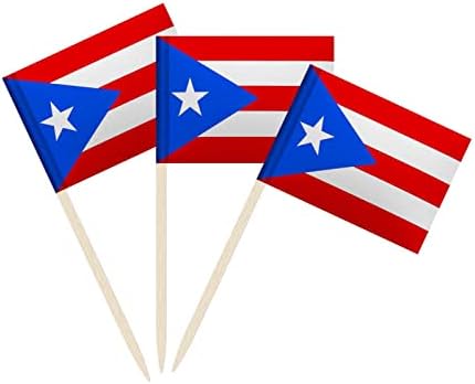 Amazon.com | 100 Pack Puerto Rico Flag Puerto Rican Toothpick Flags ...