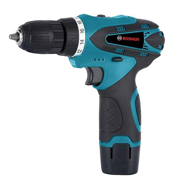 Boshun 12V Brushless Cordless Screwdriver Electric Power Drill Machine ...