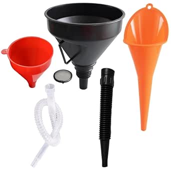 Amazon.com: 6 Pcs Automotive Funnel Set, Funnels for automotive use ...