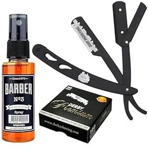 Amazon.com: the shave factory Factory Straight Edge Razor Kit - with ...