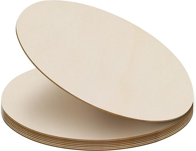 Huckwood Round MDF Boards for Art and Craft 30X30 CM - 4mm Pine Wood ...