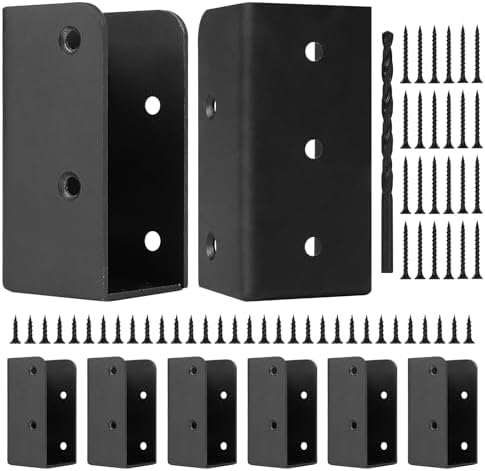 12PCS Deck Railing Brackets 304 Stainless Steel Deck Railing Connectors ...