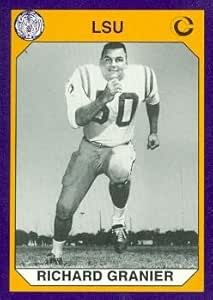 Amazon.com: Richard Granier Football Card (LSU) 1990 Collegiate ...
