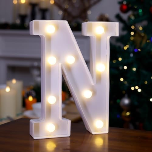 TRONSBOO LED Marquee Sign Light Up Letters, 26 Alphabet Light Up ...