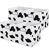 Amazon.com - ANMINY 2PCS Storage Cube Set Leopard Print Large Velvet ...