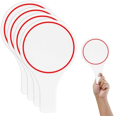 Dry Erase Answer Paddle, 4Pcs Blank Score Boards Single Sided Handheld ...