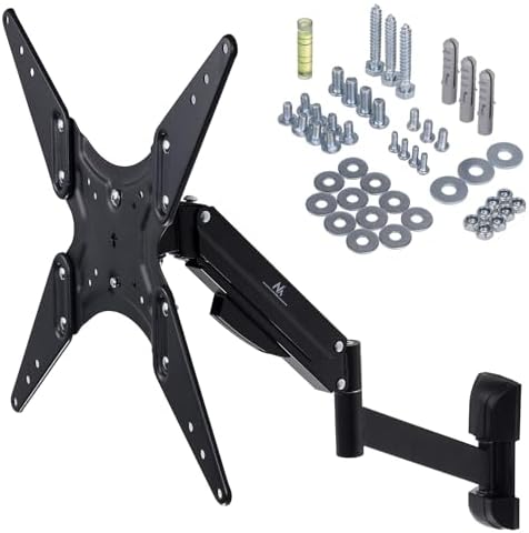 ELIVED TV Wall Bracket Height Adjustable Gas Spring Arm Monitor Wall ...