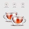 Buy Amazon Brand - Solimo Borosilicate Glass Double Wall Extra Wide ...