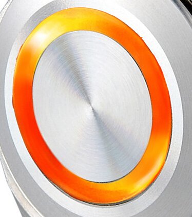 Waterproof 3V, 6V,12V,24V,230V Ring LED Metal 6 Pins Reset Push Button ...