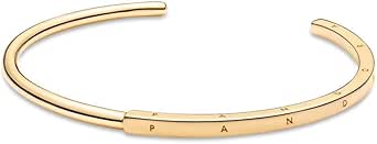 Amazon.com: PANDORA Pandora Signature I-D Bracelet, PANDORA Shine ...
