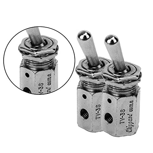 TV-3S Electric Solenoid Air Valve Knob Toggle Value Switch, Pneumatic ...