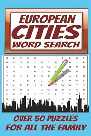 European Cities Word Search Puzzle Book: Word Searches with Easy to ...