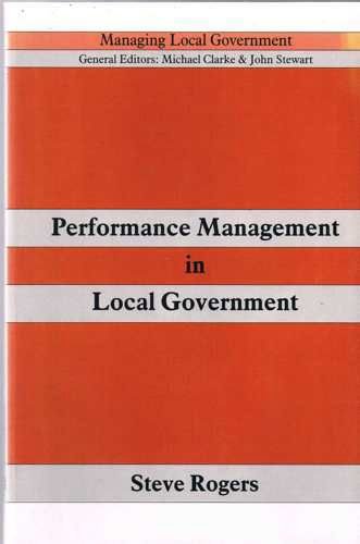 Performance Management (Longman and Local Government Training Board ...