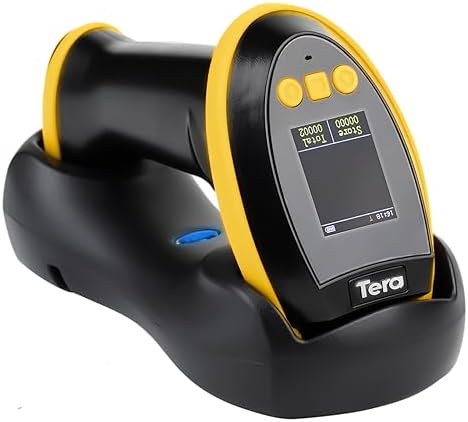 Tera 2D Wireless Barcode Scanner: with Digital Setting Screen & Keypad ...