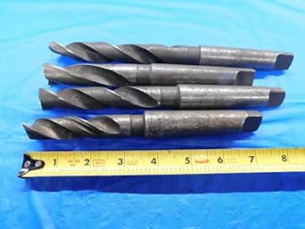 Amazon.com: M & J Tooling LLC LOT of 4 HSS Twist Drill BITS Sizes from 3/4"" - 7/8"" Morse Taper ...