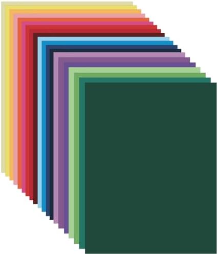 Amazon.com : Cimlaga 120 Sheets Colored Cardstock 8.5 x 11 180gsm/65lb ...