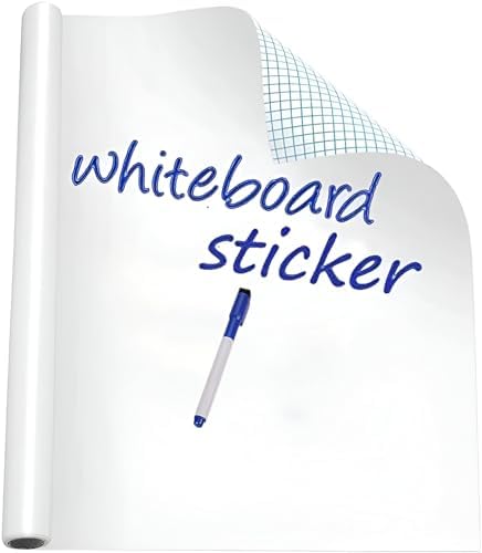 VINTAGER Self-Adhesive Whiteboard Sticker Removable - Whiteboard ...