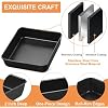 Amazon.com: E-far 8x8 Baking Pan, Nonstick Square Cake Pan with ...