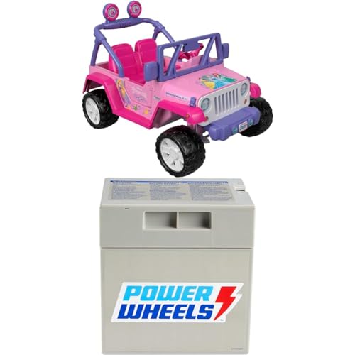 Power Wheels Disney Princess Jeep Wrangler Ride-On Battery Powered ...