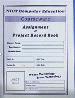 Buy NICT BLUE BOOK ASSIGNMENT & PROJECT RECORD BOOK Book Online at Low ...